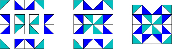 Blue and White Quilt Block Pattern to Make from The Quilt Ladies - Beth ...